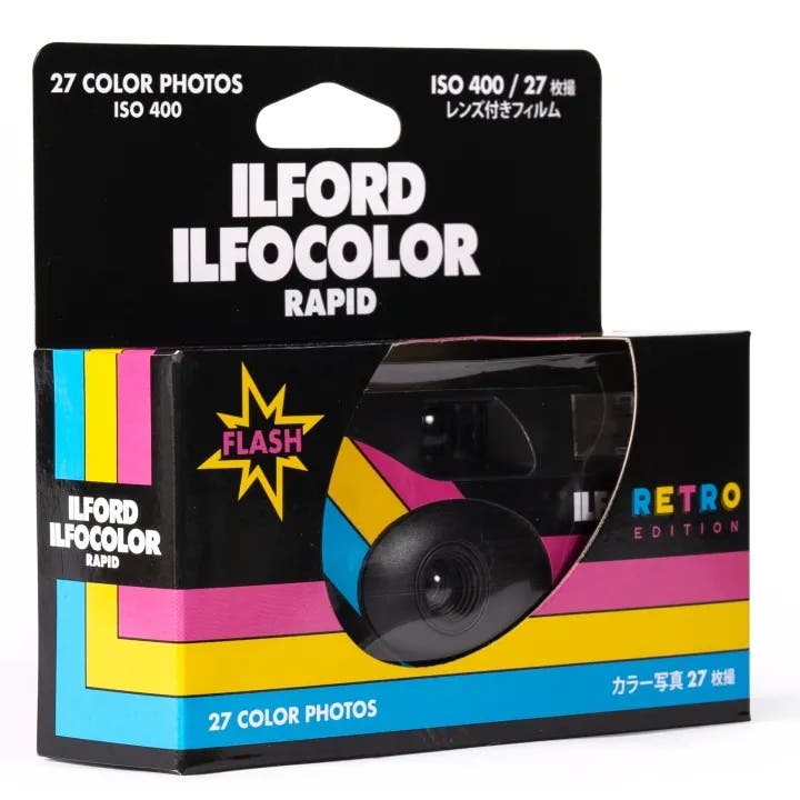 ILFORD ILFOCOLOR FLASH Single Use Camera -27EXP – Ted's Cameras