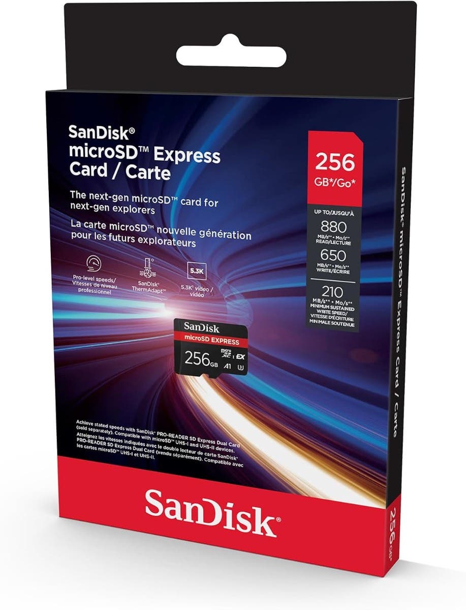 SanDisk MicroSD Express 512GB Micro SDXC Card 880MB/S – Ted's Cameras