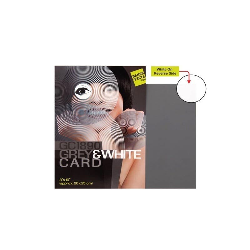 DANES PICTA GC18 8x10” GREY CARD :18%GREY/90%WHITE – Ted's Cameras