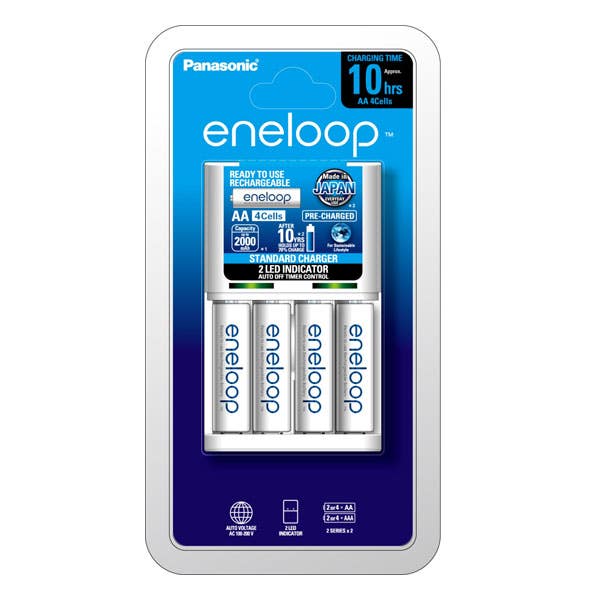 Eneloop Charger BASIC W/4 xAA NIMH Batteries – Ted's Cameras